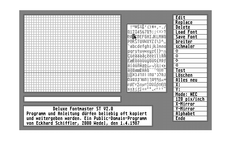 Deluxe Fontmaster ST v2.0 (1987)(Eckhard Schiffler)(PD) - ROMs Atari ST ...